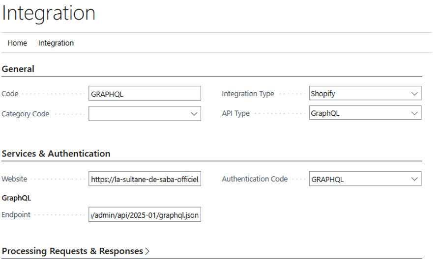 Shopify GraphQL Integration Guide – Tinx E-Commerce Connector